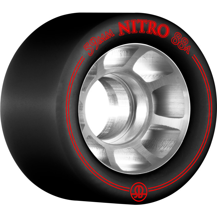 Rollerbones Nitro Wheel 59mm x 88a 8pk Black - Roll One